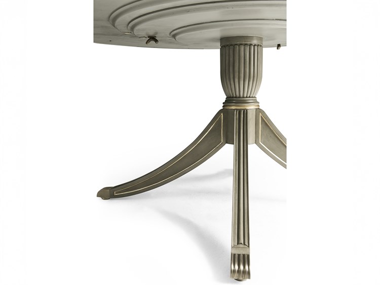 Jonathan Charles Buckingham Round Wood Grey Dining Table | JC0032D00PBG
