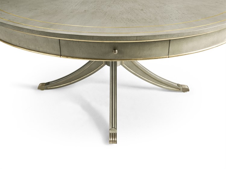 Jonathan Charles Buckingham Round Wood Grey Dining Table | JC0032D00PBG