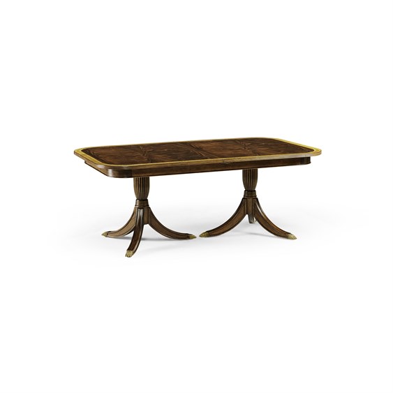 Jonathan Charles Buckingham Rectangular Wood Antique Mahogany Dining Table | JC49226675LMAH