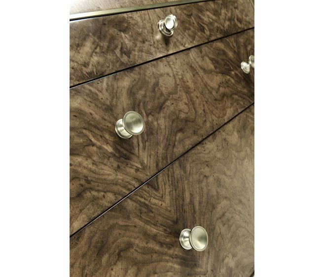 Jonathan Charles Barcelona 3-Drawers Brown Walnut Wood Nightstand ...
