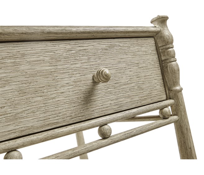 Jonathan Charles William Yeoward 1-Drawer Gray Oak Wood Nightstand ...