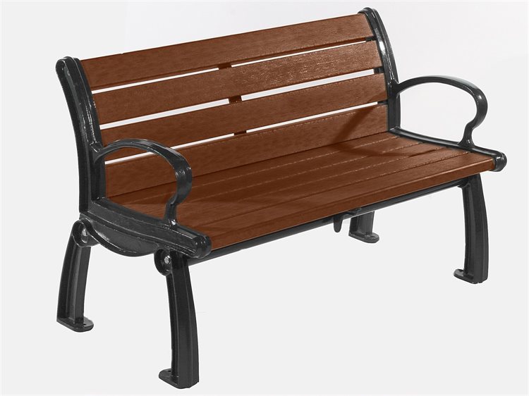 Frog Furnishings Heritage Cast Aluminum 4 ft. Patio Bench | JHPB4HER