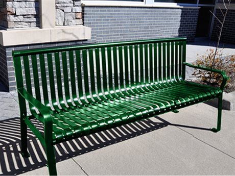 Frog Furnishings Plaza Stainless Steel 6 ft. Bench | PB6PLZ
