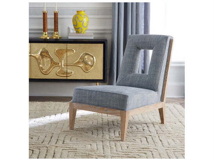Jonathan Adler Cocteau Gray Fabric Accent Chair | JON33526
