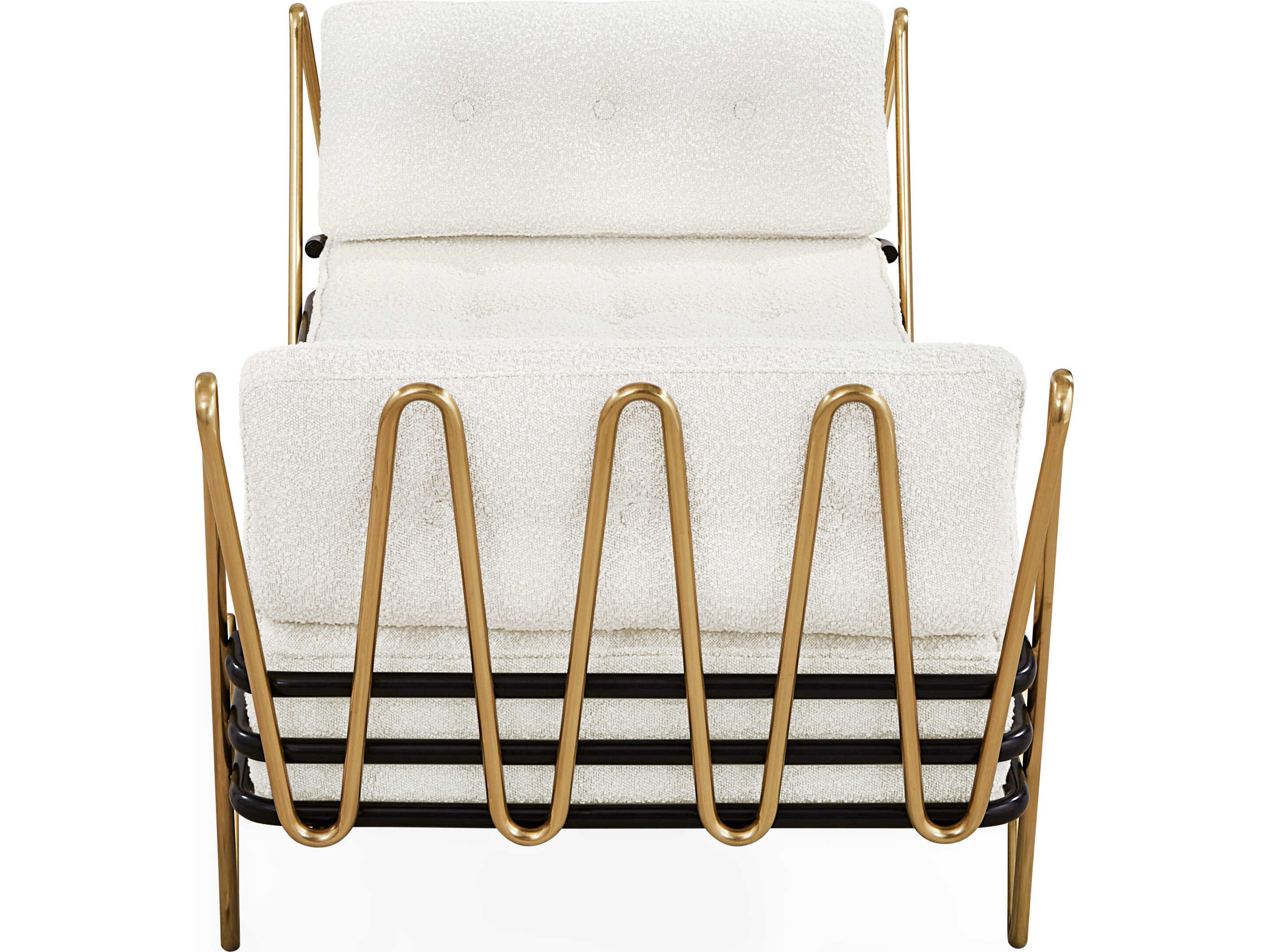 Jonathan Adler Maxime Polished Brass Black Olympus Oatmeal White ...