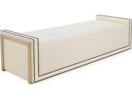 John Richard Christine Rendino 50" Soft Pale Ivory Beige Fabric ...