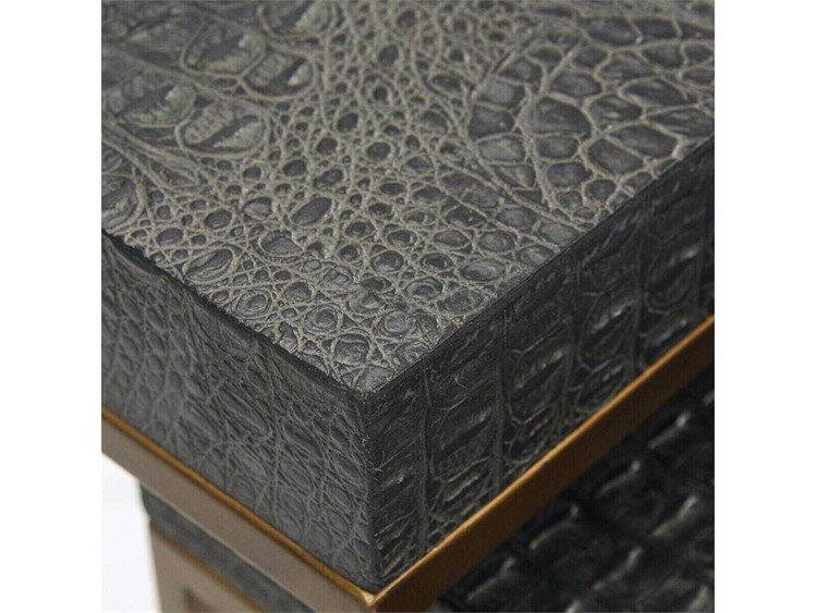 John Richard Greystoke Black / Aztec Gold 22'' Wide Rectangular Nesting ...