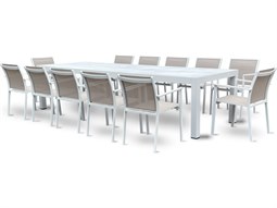 Schnupp Patio Marbella Aluminum Faux Rectangular Dining Table | JV17DTFAUX