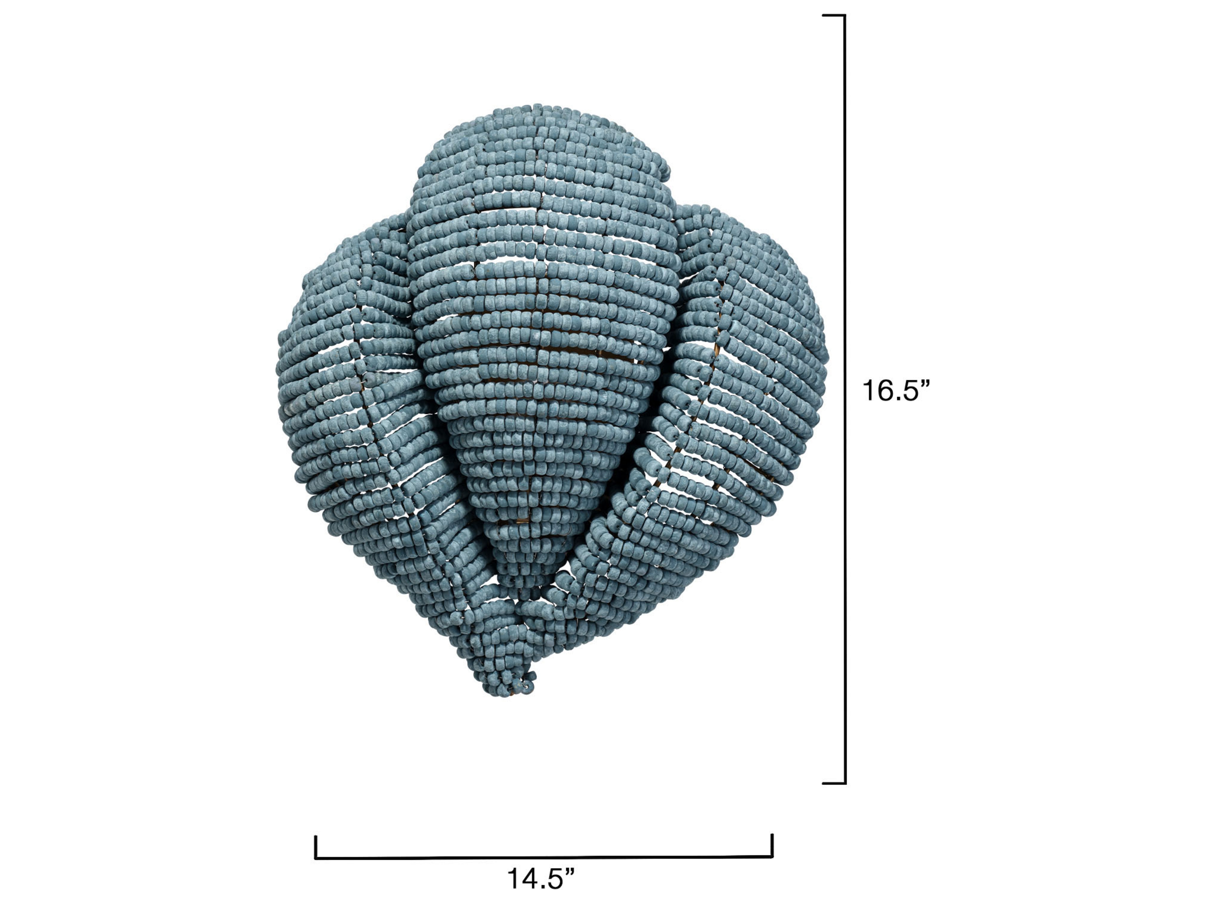 Jamie Young Anguilla 1-Light Blue Wall Sconce | JYC4ANGUSCBL