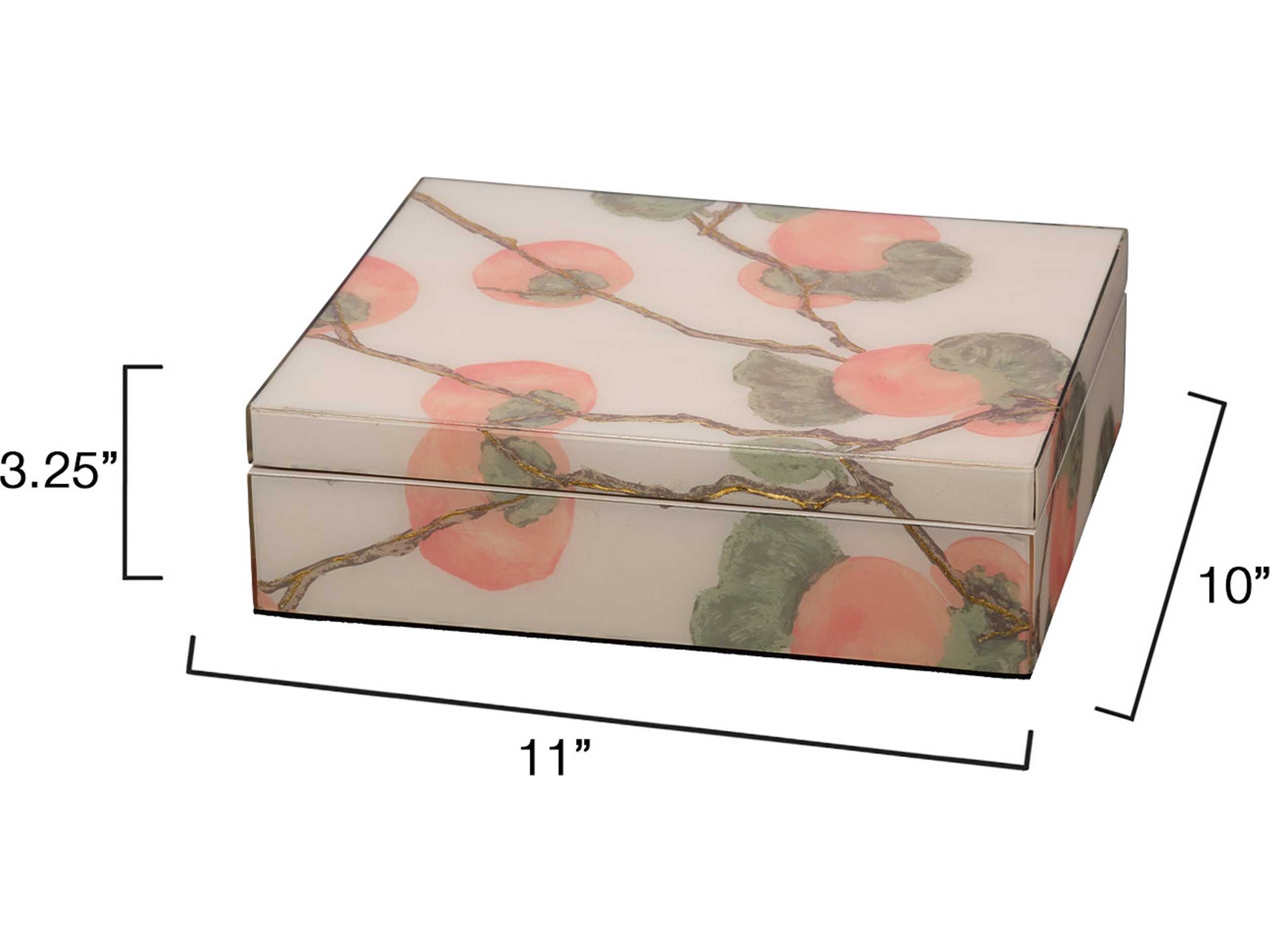 Jamie Young Persimmon Orange Jewelry Box | JYC7PERMBXCR