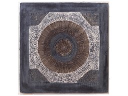Jamie Young Sundial Teal Seagrass Round Wall Art | JYC8SUNDTEAL