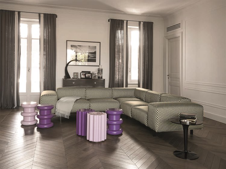 Kartell Outdoor Pilastro Purple Resin Dining Chair | KAO885230