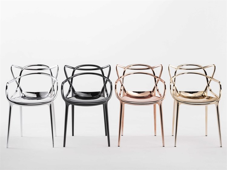 Kartell Masters Gray Arm Dining Chair (Sold in 2) | KAR5864XX