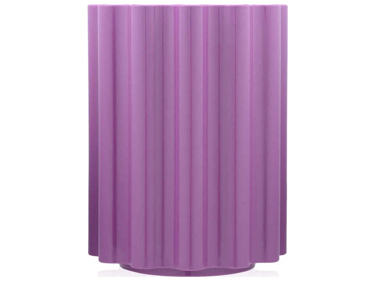 Kartell Colonna Violet Purple Accent Stool | KAR885330