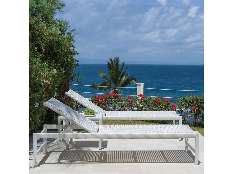 Kingsley Bate Kingsley Bate Catherine Aluminum Wicker Chaise Lounge ...