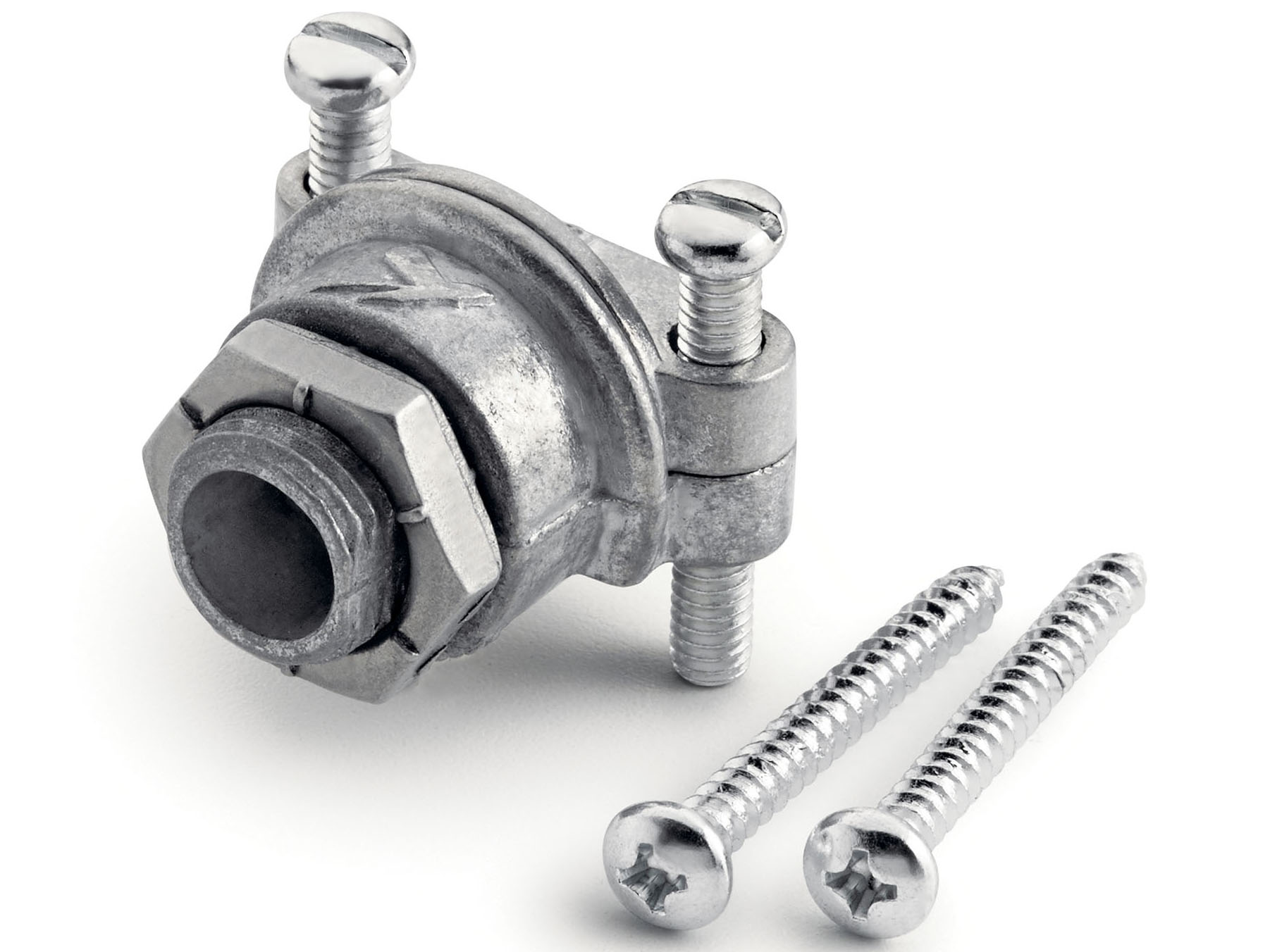 Kichler Silver Single BX Cable Connector | KIC10589SI