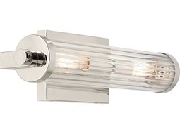 Visual Comfort Modern Phobos 2-Light Polished Nickel Wall Sconce ...
