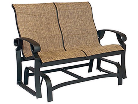Tropitone Shoreline Sling Aluminum Double Glider Loveseat | TP150016