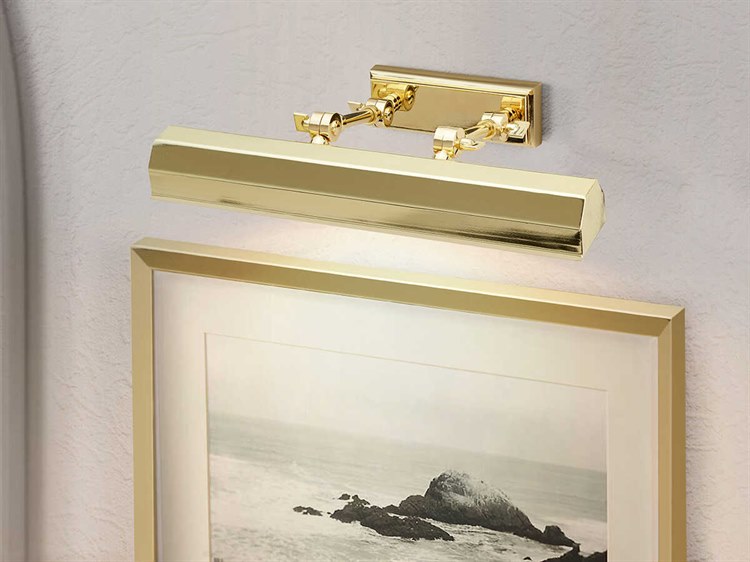 Lucas McKearn Chawton 2-Light Polished Brass Picture Light ...