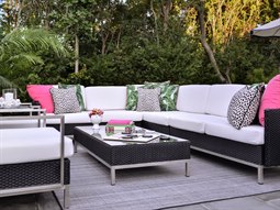 South Sea Rattan New Java Wicker Sandstone Sectional Outdoor Patio ...