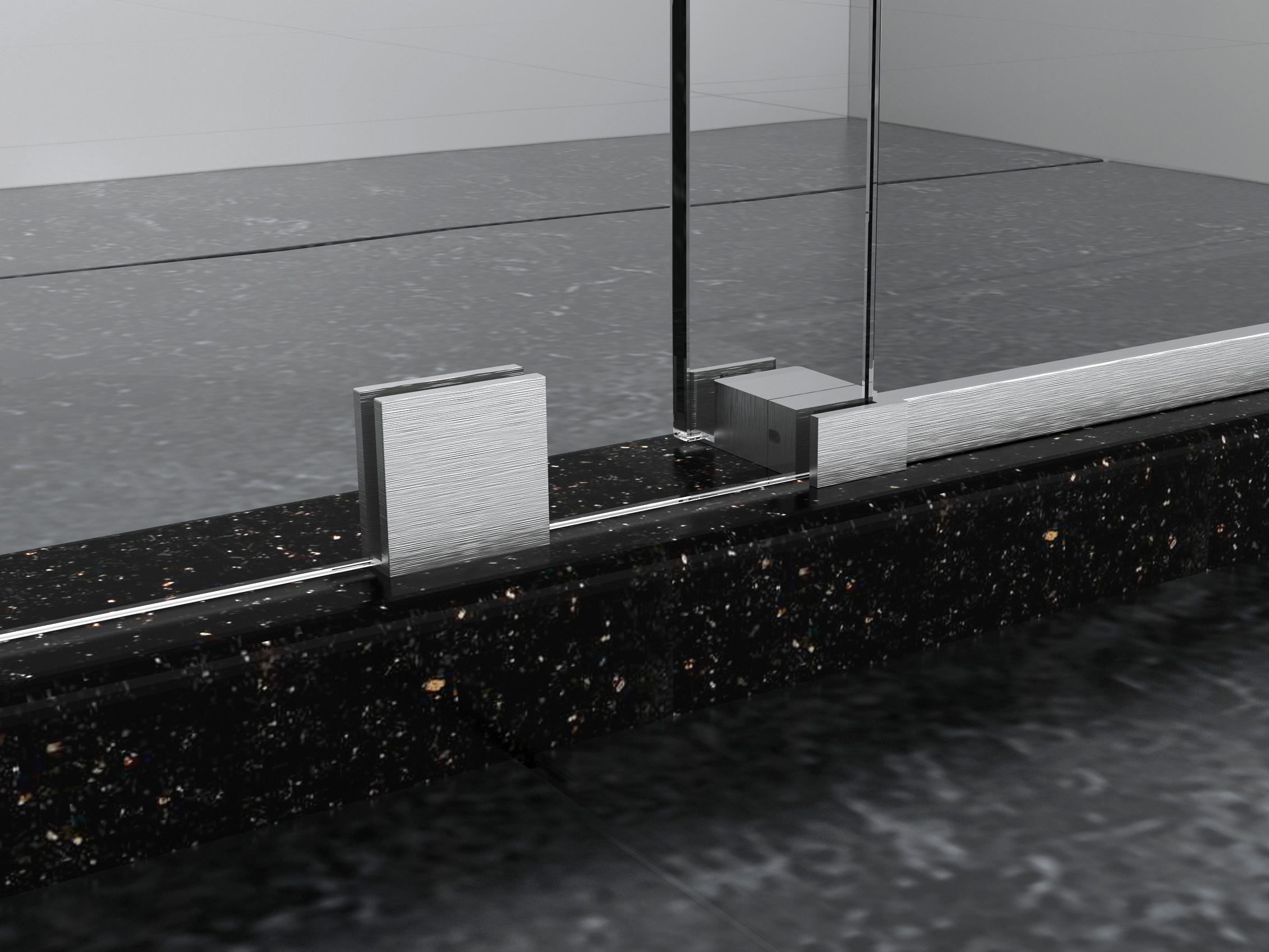 Legion Furniture Gd Shower Door With Brushed Nickel Hardware ...