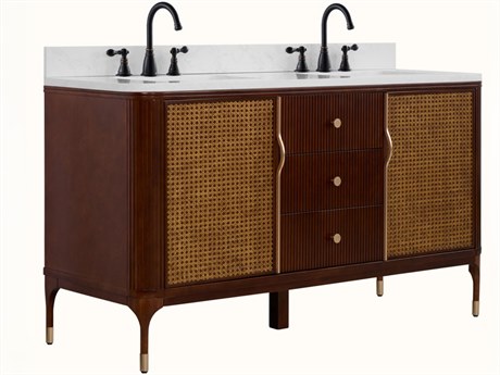 Ancerre Designs Elizabeth White 60" Vanity | ANCVTSELIZABETH60W