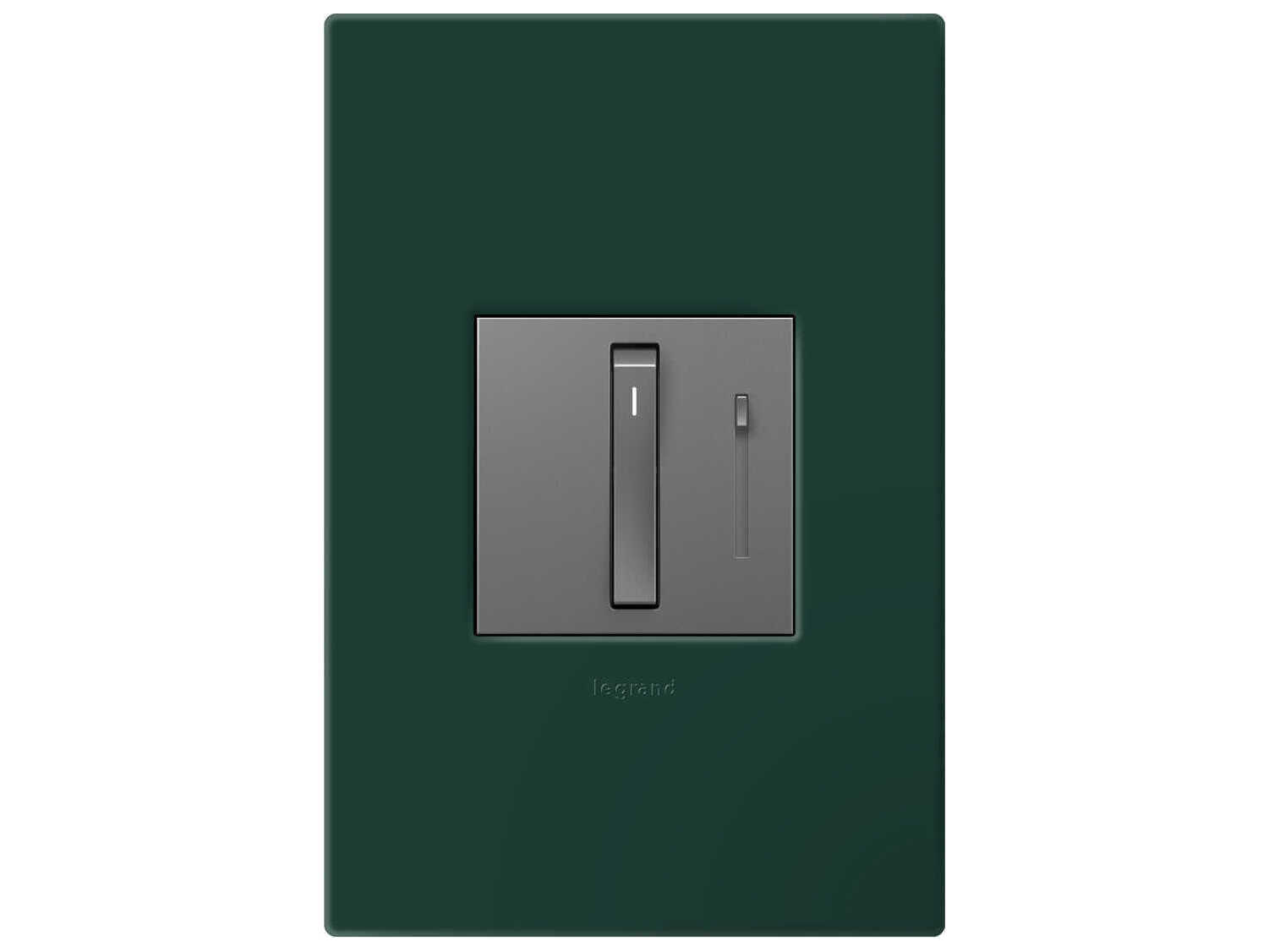 Legrand Plastics Evergreen One-Gang-Plus Screwless Wall Plate with ...