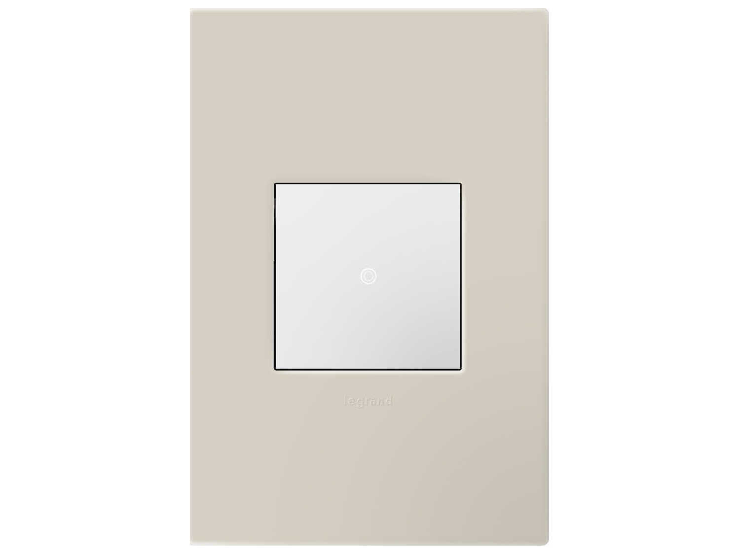 Legrand Plastics Oatmeal One-Gang-Plus Screwless Wall Plate with ...