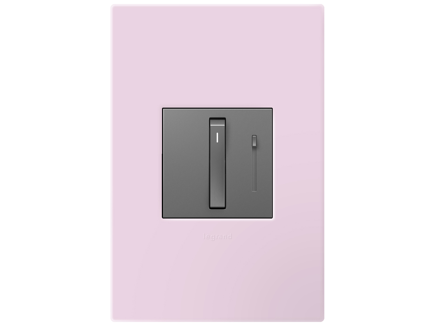 Legrand Plastics Rosa One-Gang-Plus Screwless Wall Plate with Microban ...