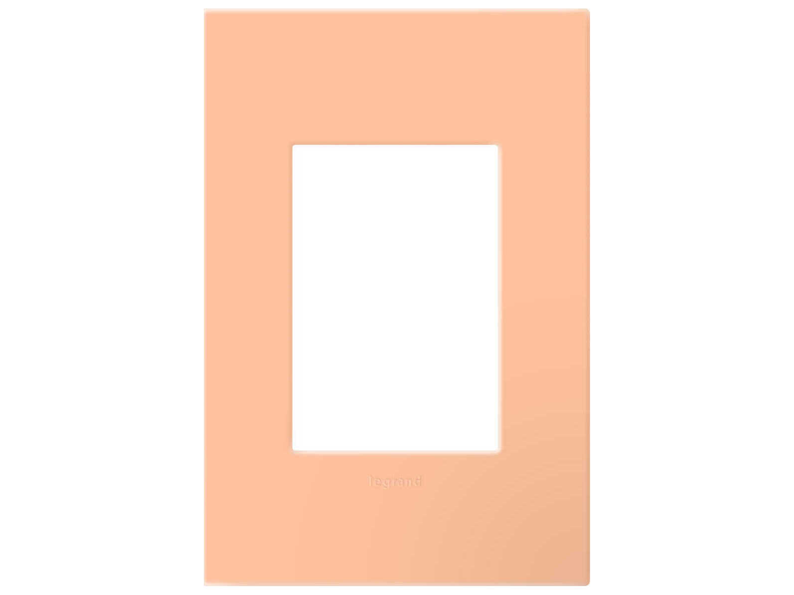 Legrand Plastics Peachy One-Gang Screwless Wall Plate with Microban ...