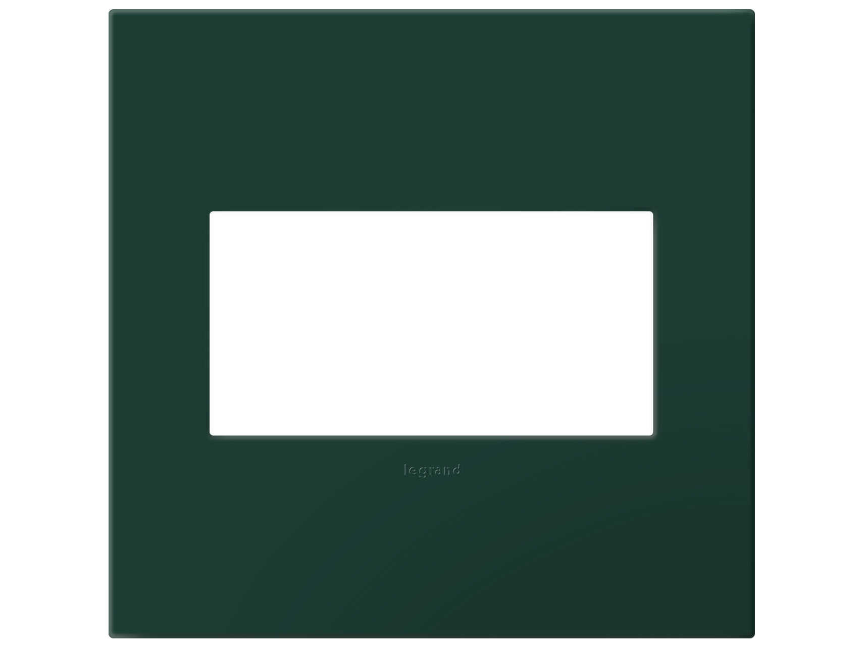 Legrand Plastics Evergreen Two-Gang Screwless Wall Plate with Microban ...