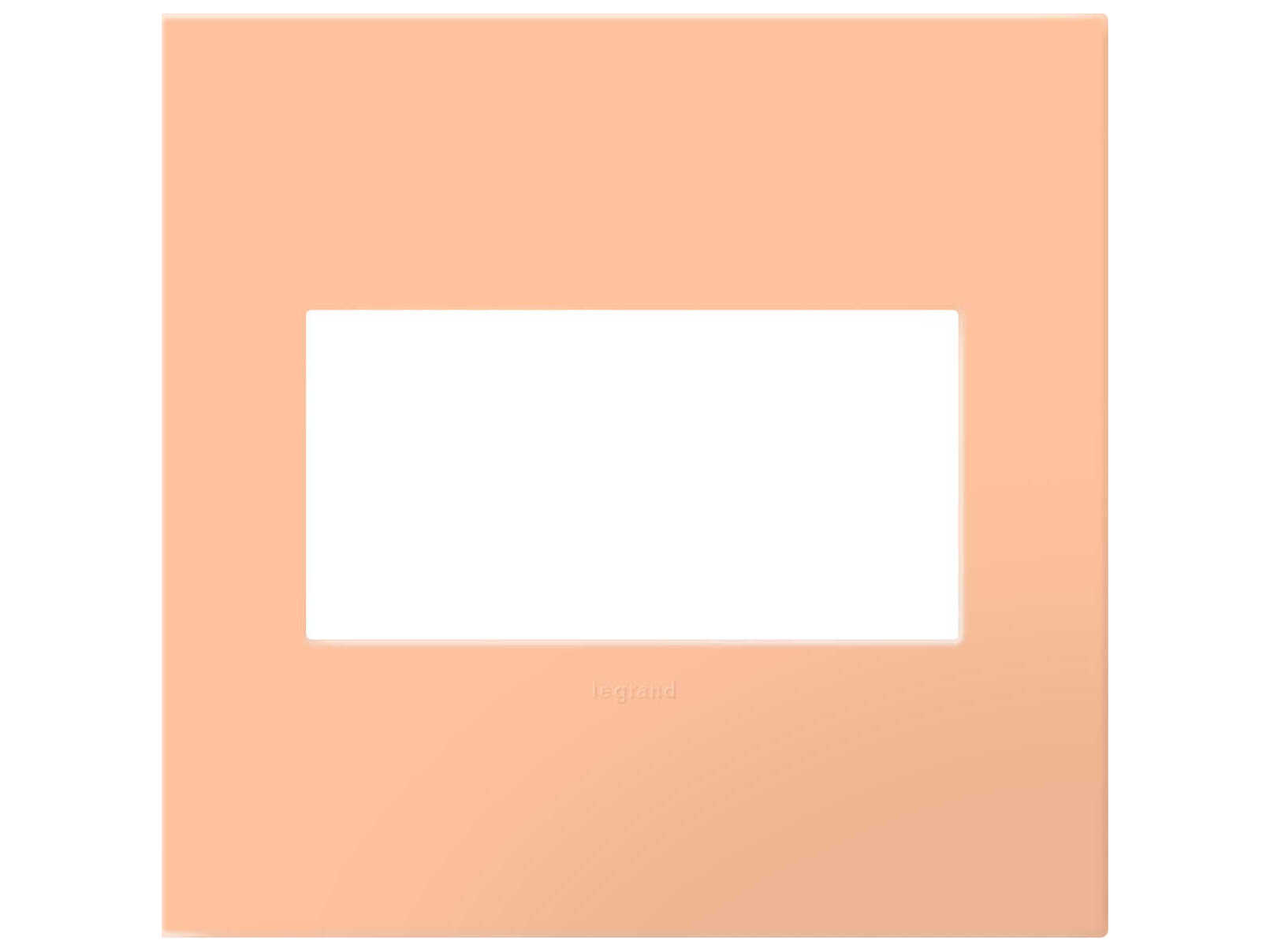 Legrand Plastics Peachy Two-Gang Screwless Wall Plate with Microban ...