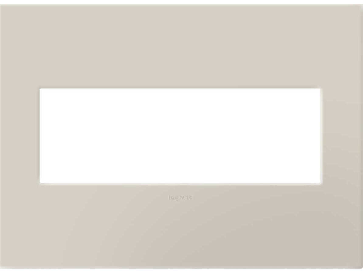 Legrand Plastics Oatmeal Three-Gang Screwless Wall Plate with Microban ...