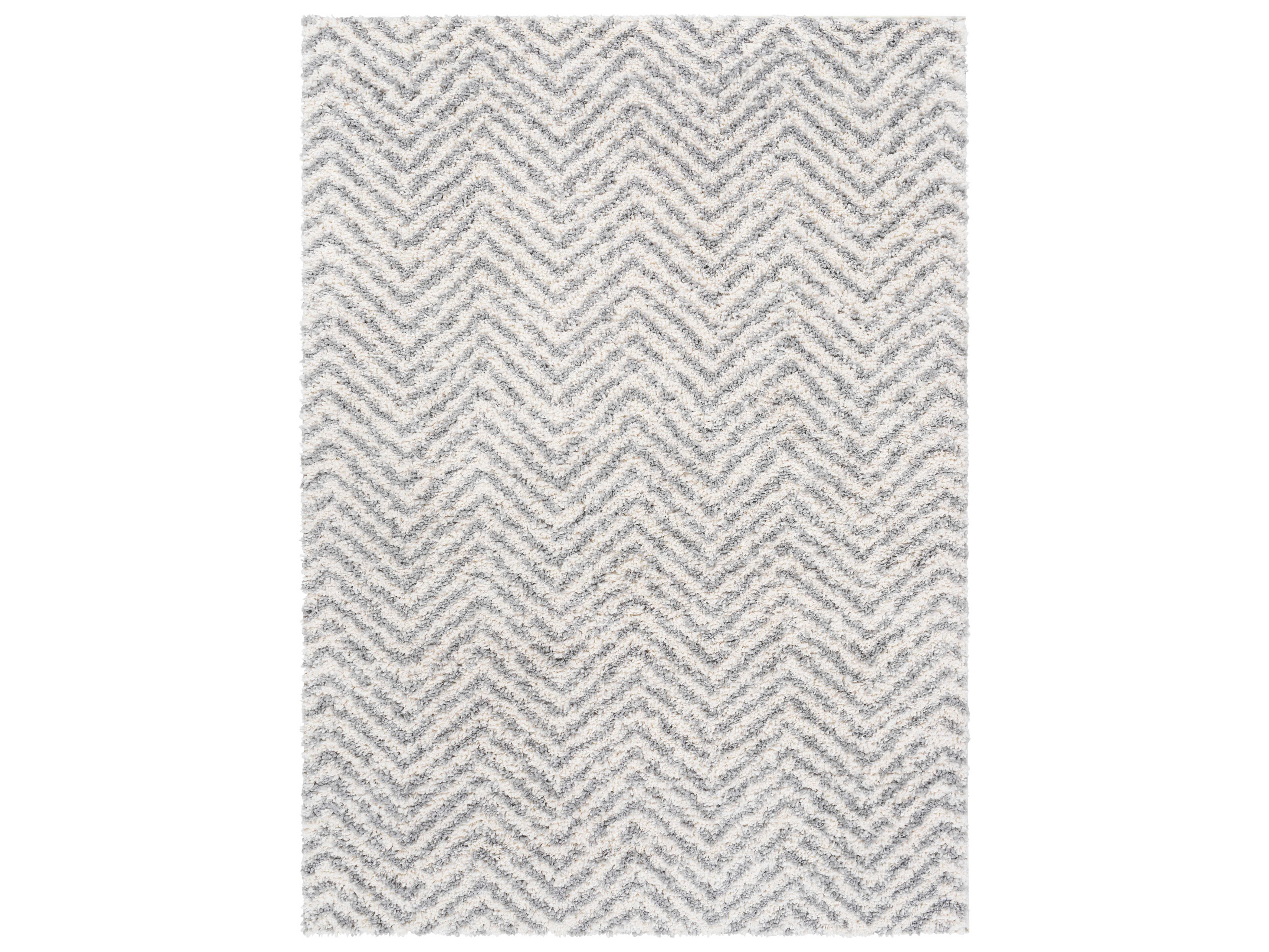Livabliss Deluxe Shag Chevron Area Rug | LIVDXS2307REC
