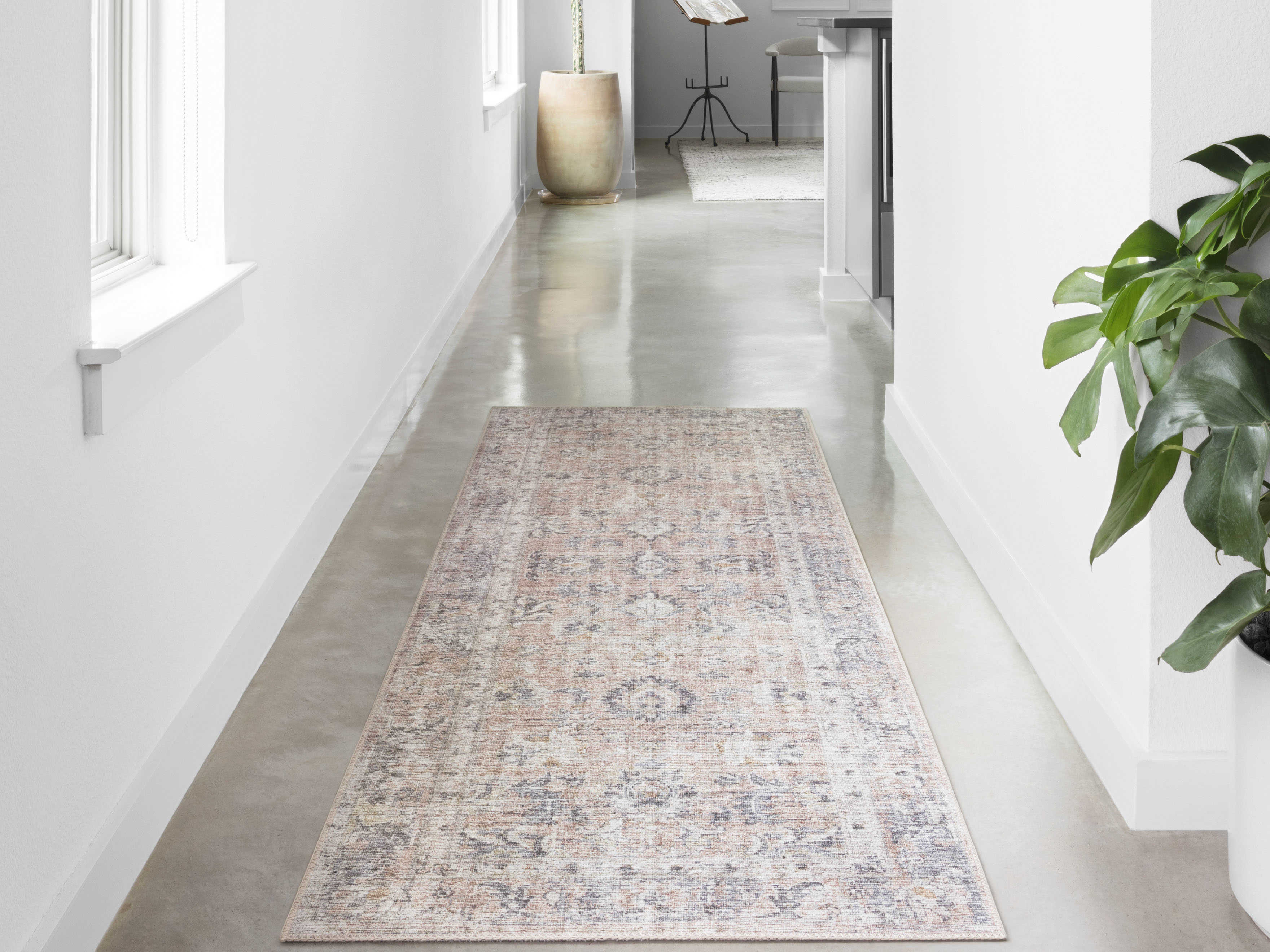 Loloi Rugs Skye Bordered Runner Area Rug | LLSKYESKY01BHGY