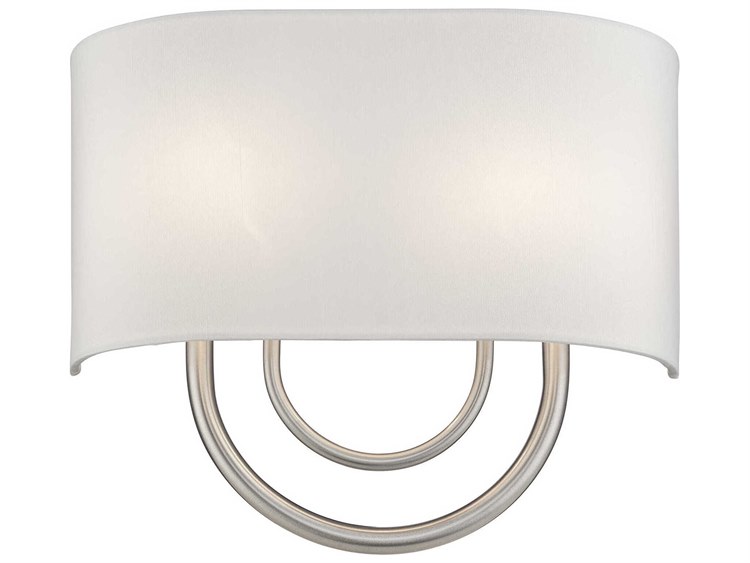 Livex Lighting Stratton 2-Light Brushed Nickel Wall Sconce | LV4289291
