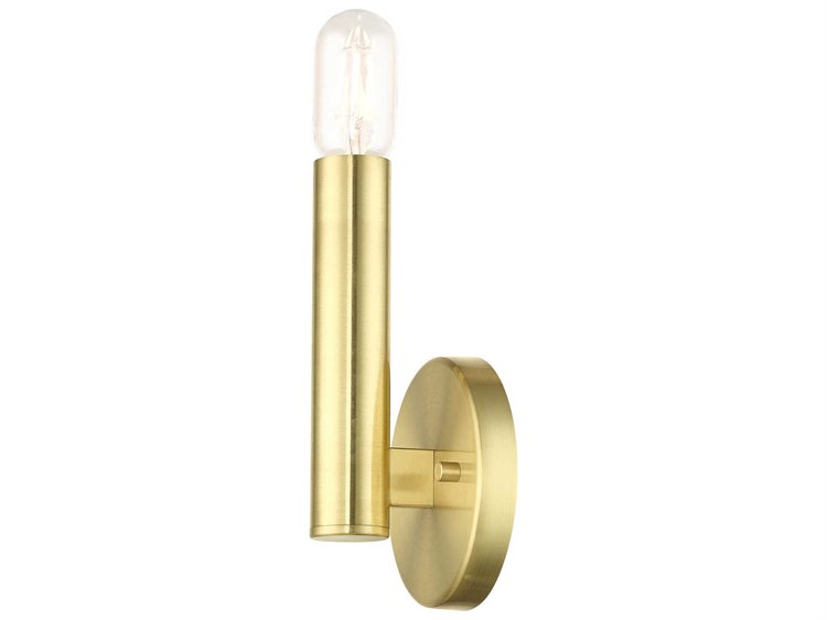 Livex Lighting Copenhagen 1-Light Satin Brass Wall Sconce | LV5113112