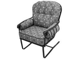 Meadowcraft Athens Deep Seating Wrought Iron Cuddle Outdoor Lounge Chair MD369100001