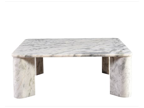 Moe's Home Segment 35" Square Marble Grey Coffee Table | MEJD1048150
