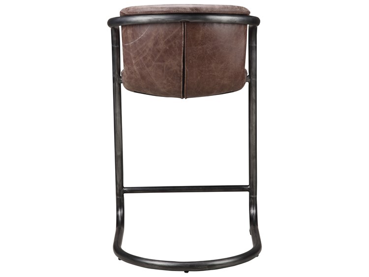 Moe's Home Freeman Leather Counter Stool - Set of Two | MEPK106103