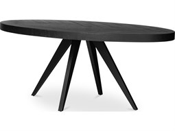 Moe s Home Parq Oval Wood Black Dining Table