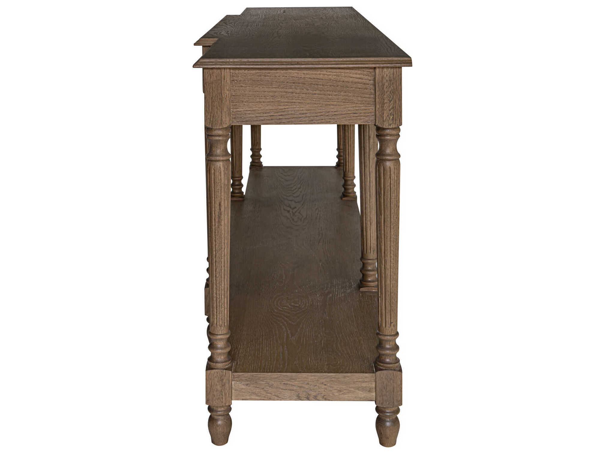 Moe's Home Martha Rectangular Wood Brown Console Table | MEVL110403