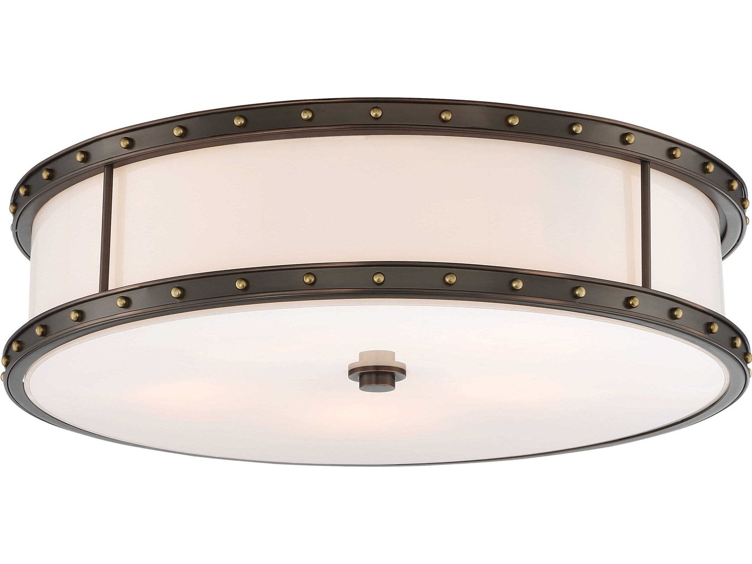 Minka Lavery Harvard Court Bronze / Liberty 1-light 20'' Wide Flush ...