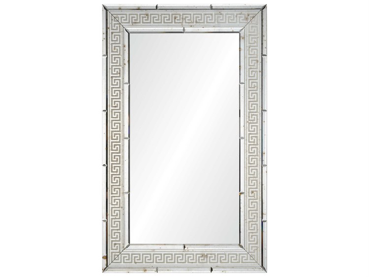 Mirror Home Suzanne Kasler Antiqued Silver Rectangular Wall Mirror ...