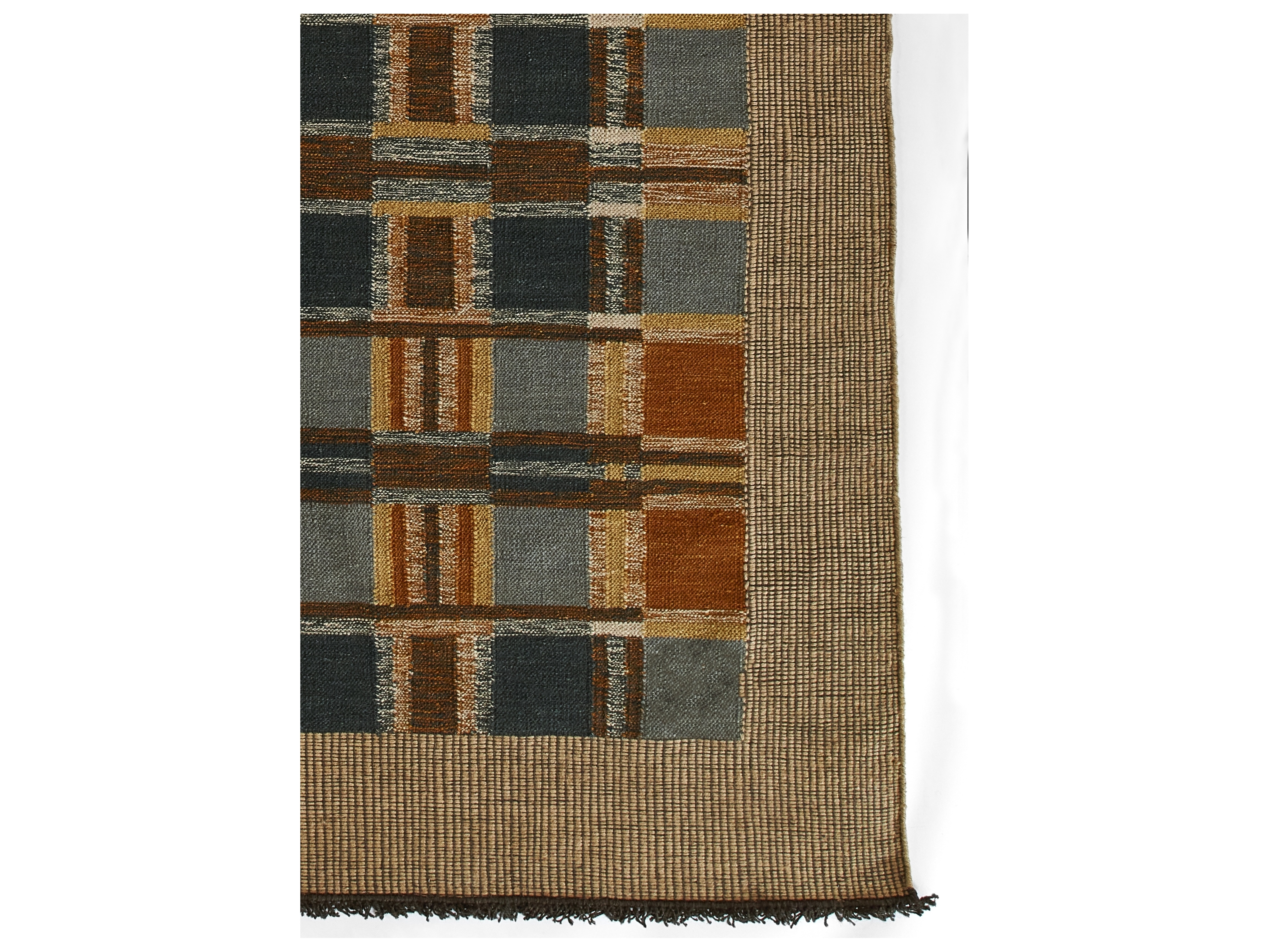 Momeni Adobe Bordered Area Rug | MOADOBEADO3BLU