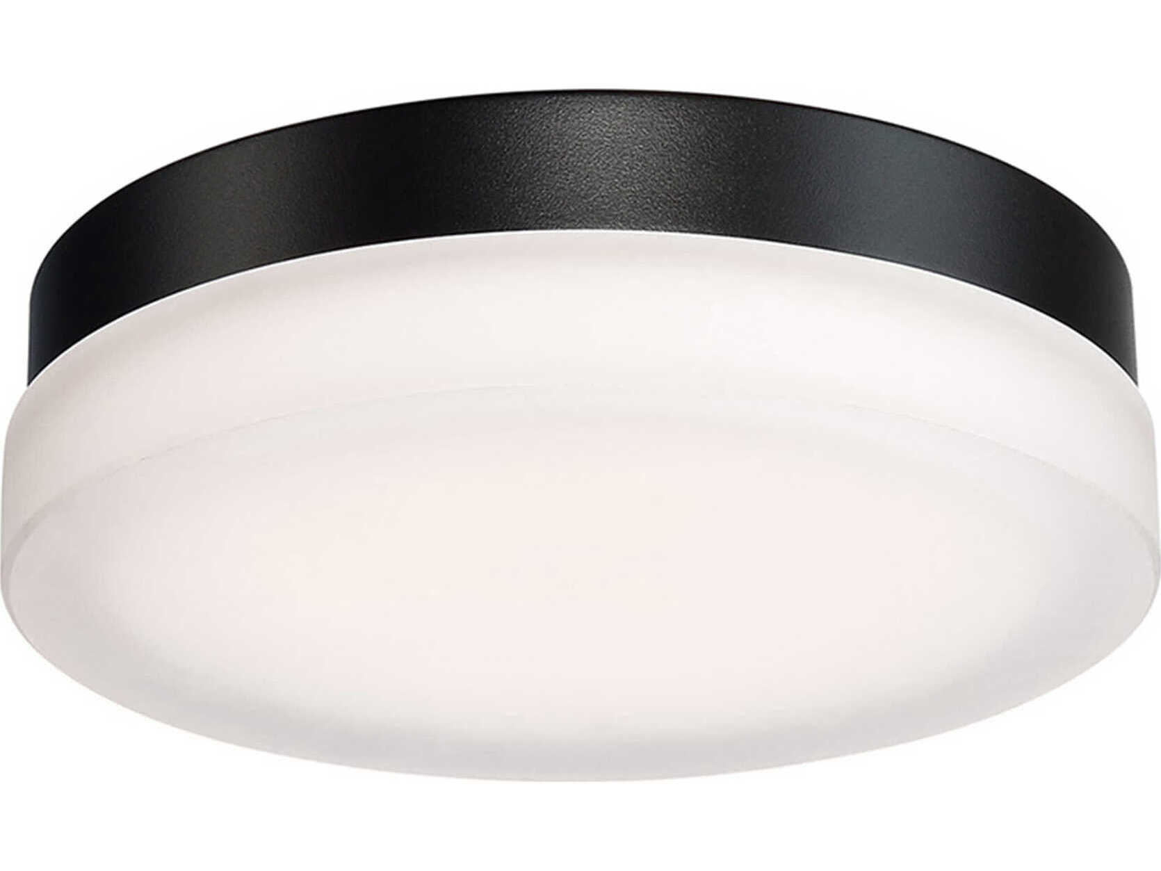 Modern Forms Circa Black 1-light 9'' Wide Outdoor Ceiling Light ...