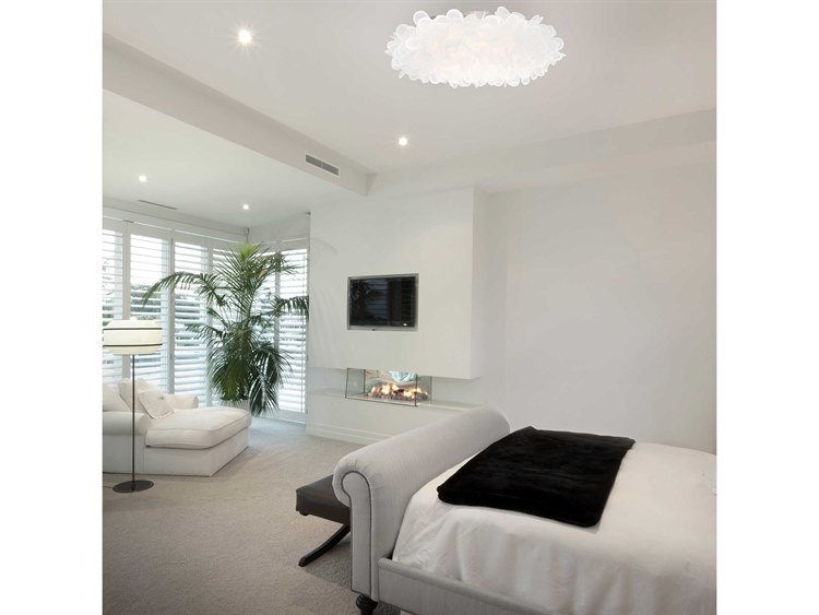 Modern Forms Fluffy 1-Light Brushed Nickel LED Flush Mount | MOFFM59933BN