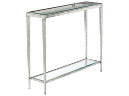 Maitland Smith Jinx Round Glass Nickel End Table | MSHM1020L