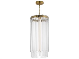 Visual Comfort Modern Fues 1-Light Natural Brass Globe Pendant ...
