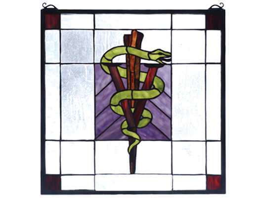 Meyda Veterinary Stained Glass Window | MY81552